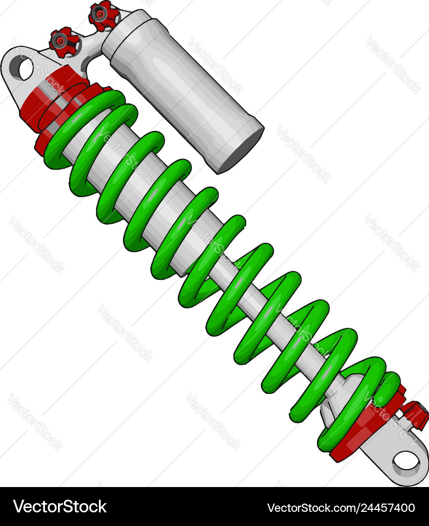 Bike suspension dual purpose bicycle component Vector Image