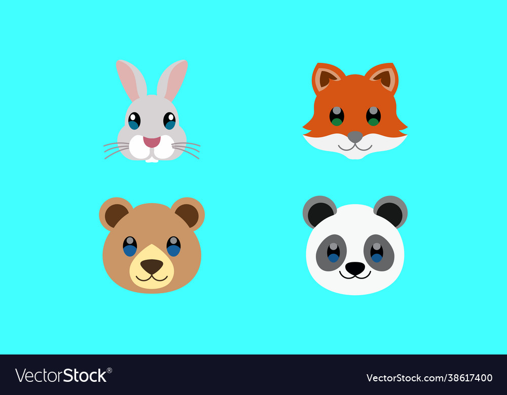 Creative Cute Face Animal Pet Law Poly Logo Icon Vector Image creative-cute-face-animal-pet-law-poly-logo-icon-vector-image