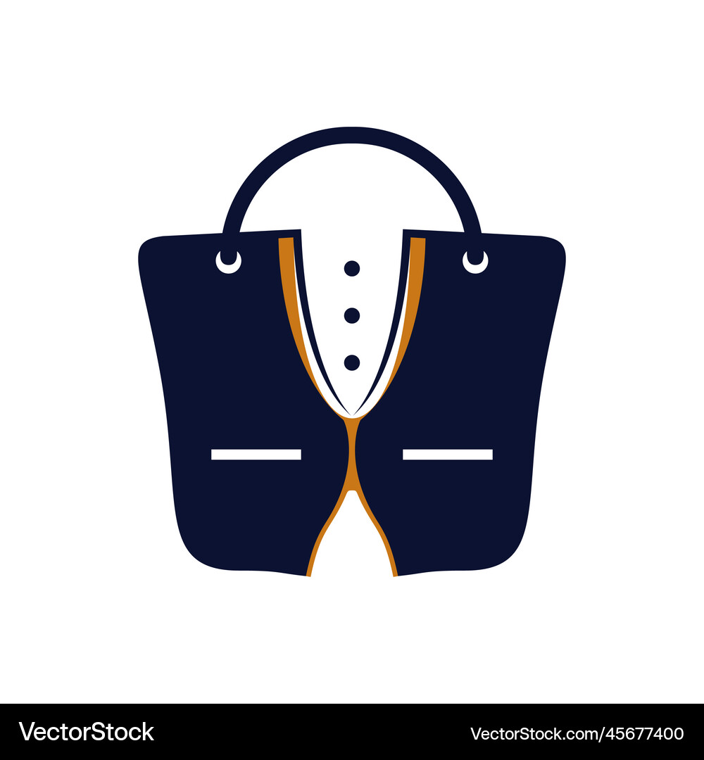 Fashion shoping logo icon Royalty Free Vector Image