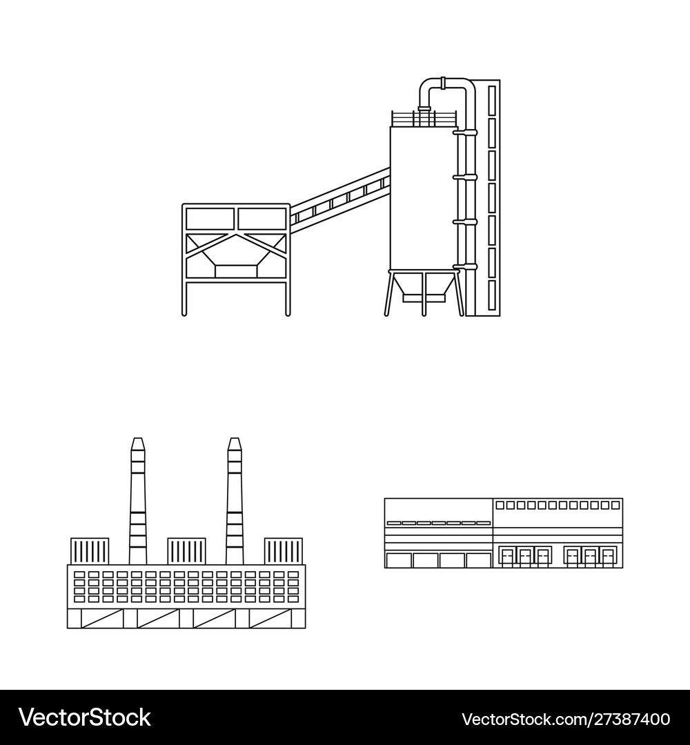 Manufacturing and company Royalty Free Vector Image