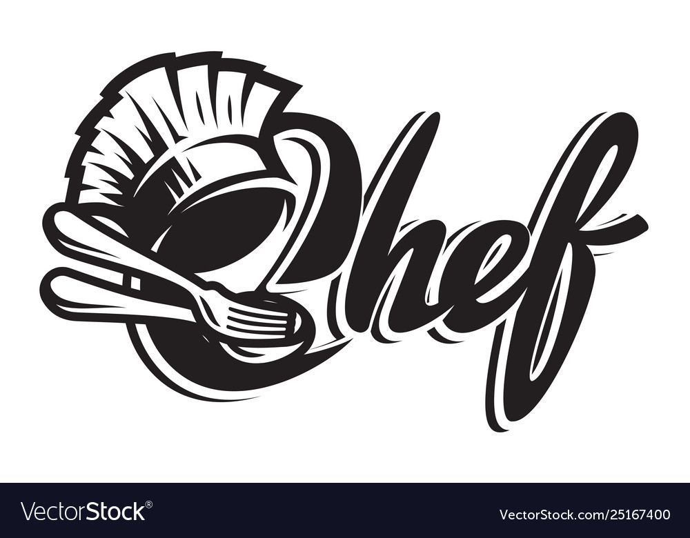 Monochrome Template For A Menu With A Chef Vector Image monochrome-template-for-a-menu-with-a-chef-vector-image