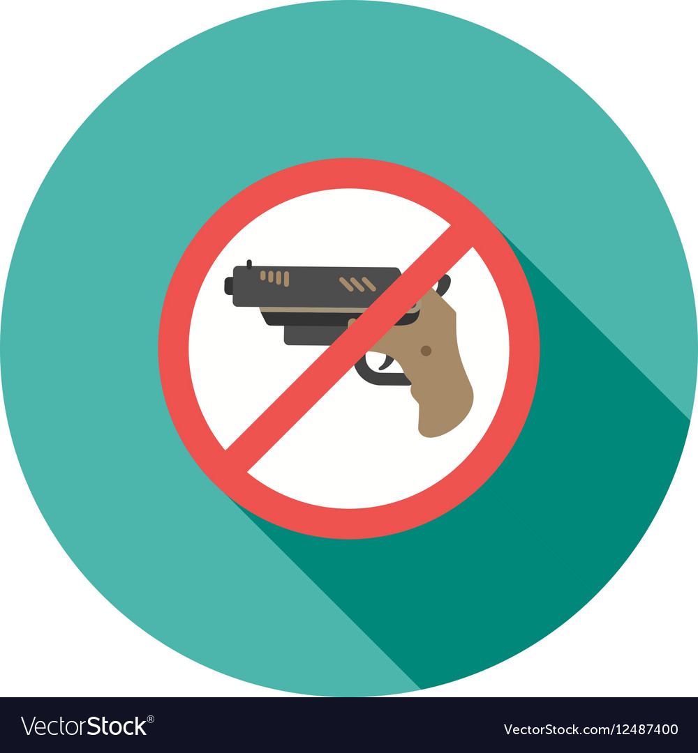 No weapons Royalty Free Vector Image - VectorStock