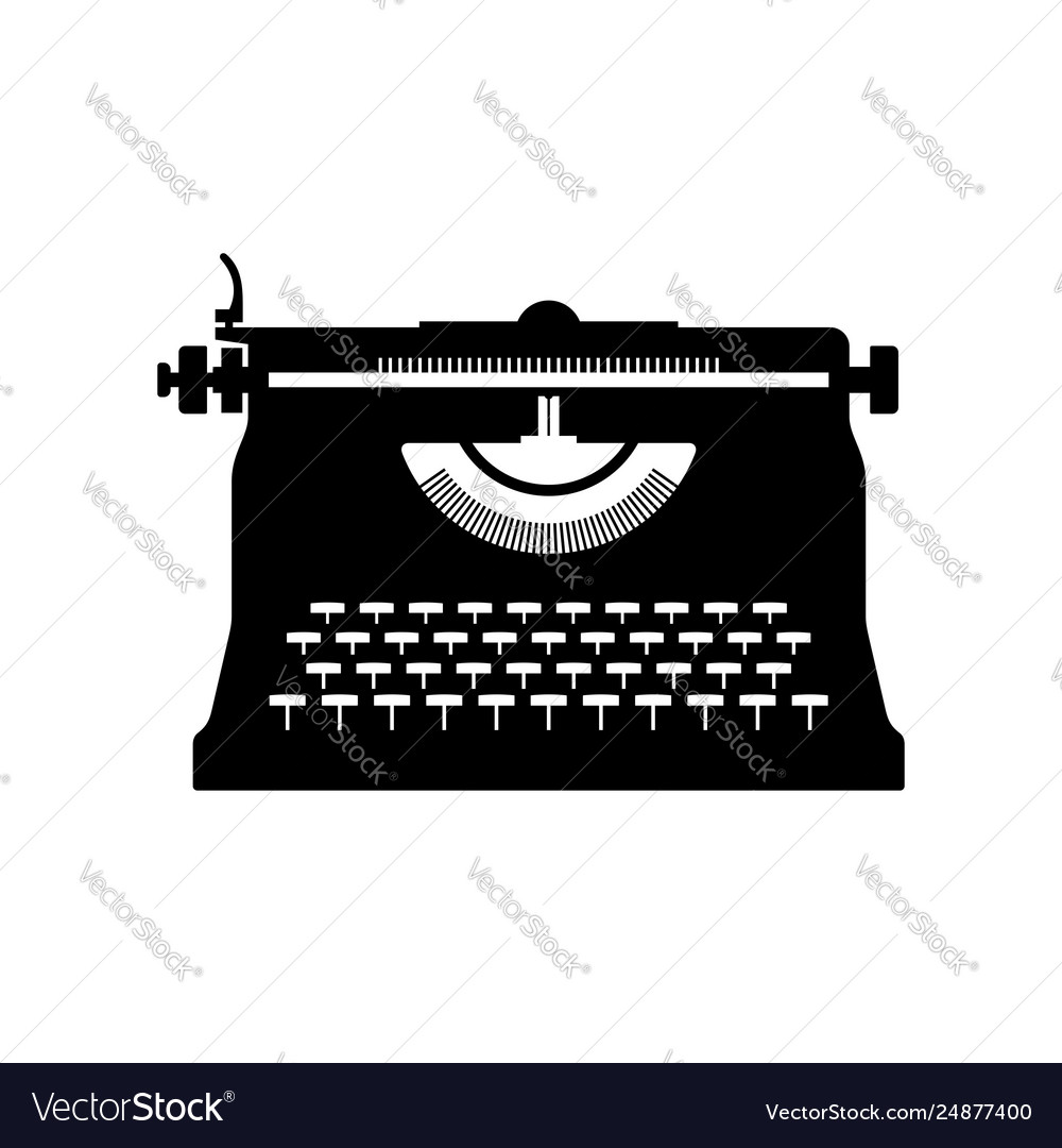 Typewriter Royalty Free Vector Image - VectorStock
