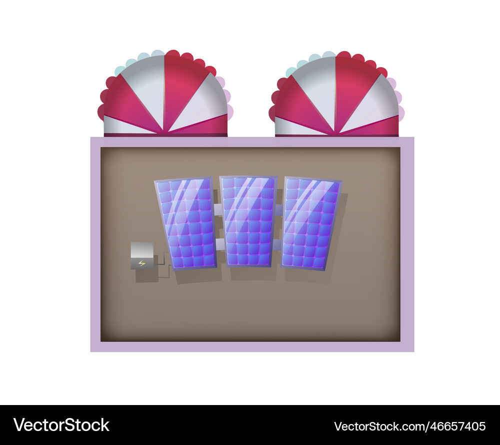 Architectural element top view Royalty Free Vector Image