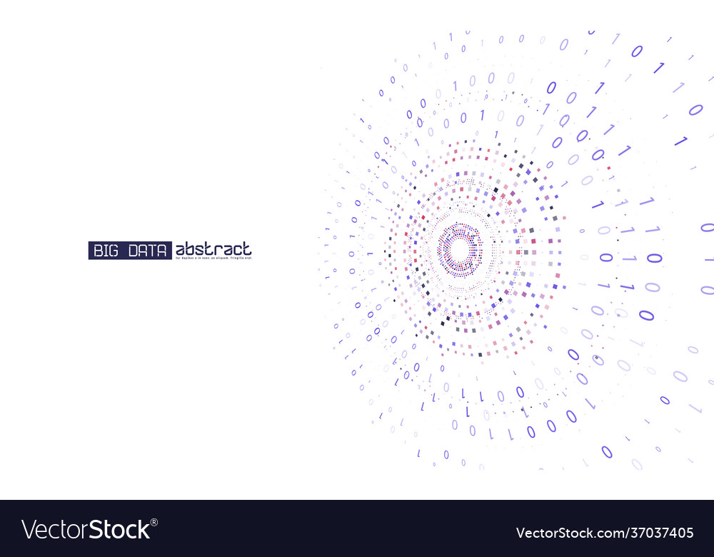 Big genomic data visualization Royalty Free Vector Image