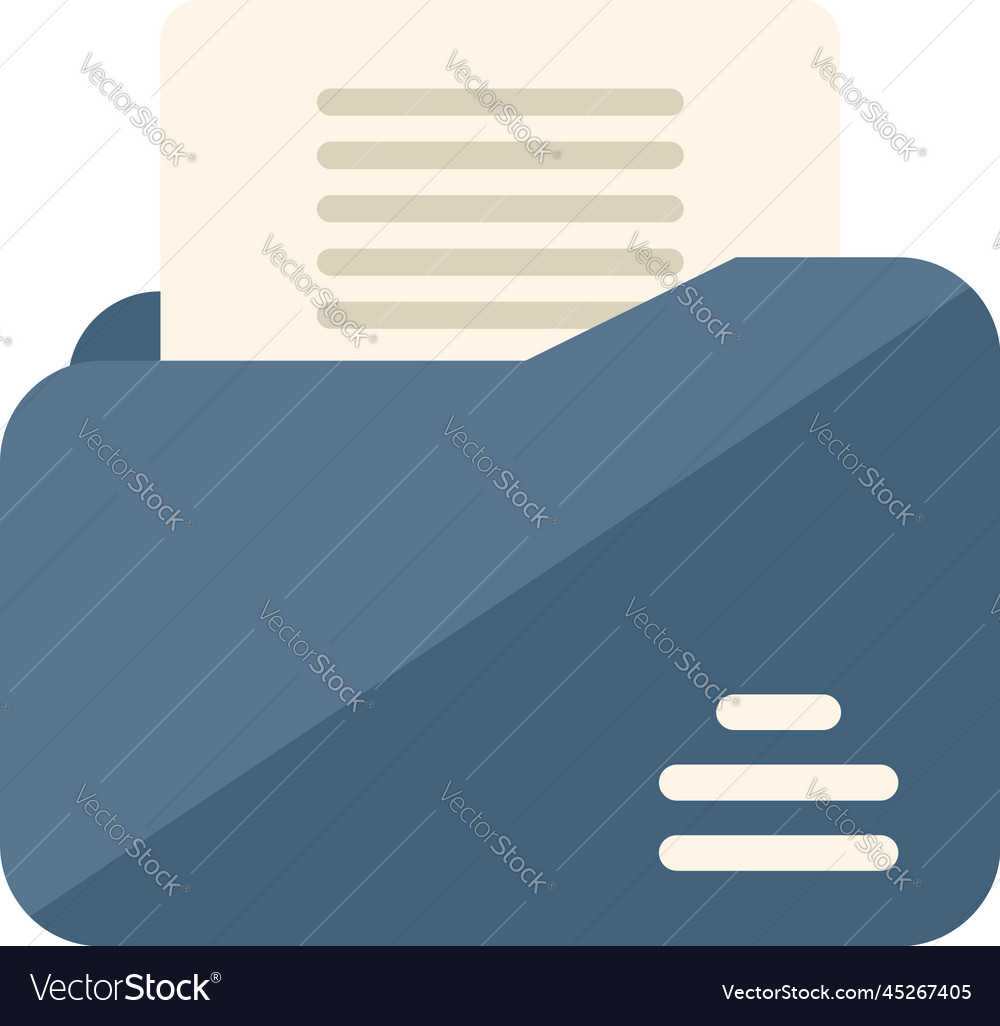 Folder data icon flat report document Royalty Free Vector Folder data icon flat report document Royalty Free Vector