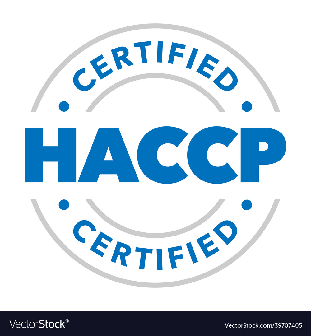 Haccp hazard analysis critical control point food Vector Image