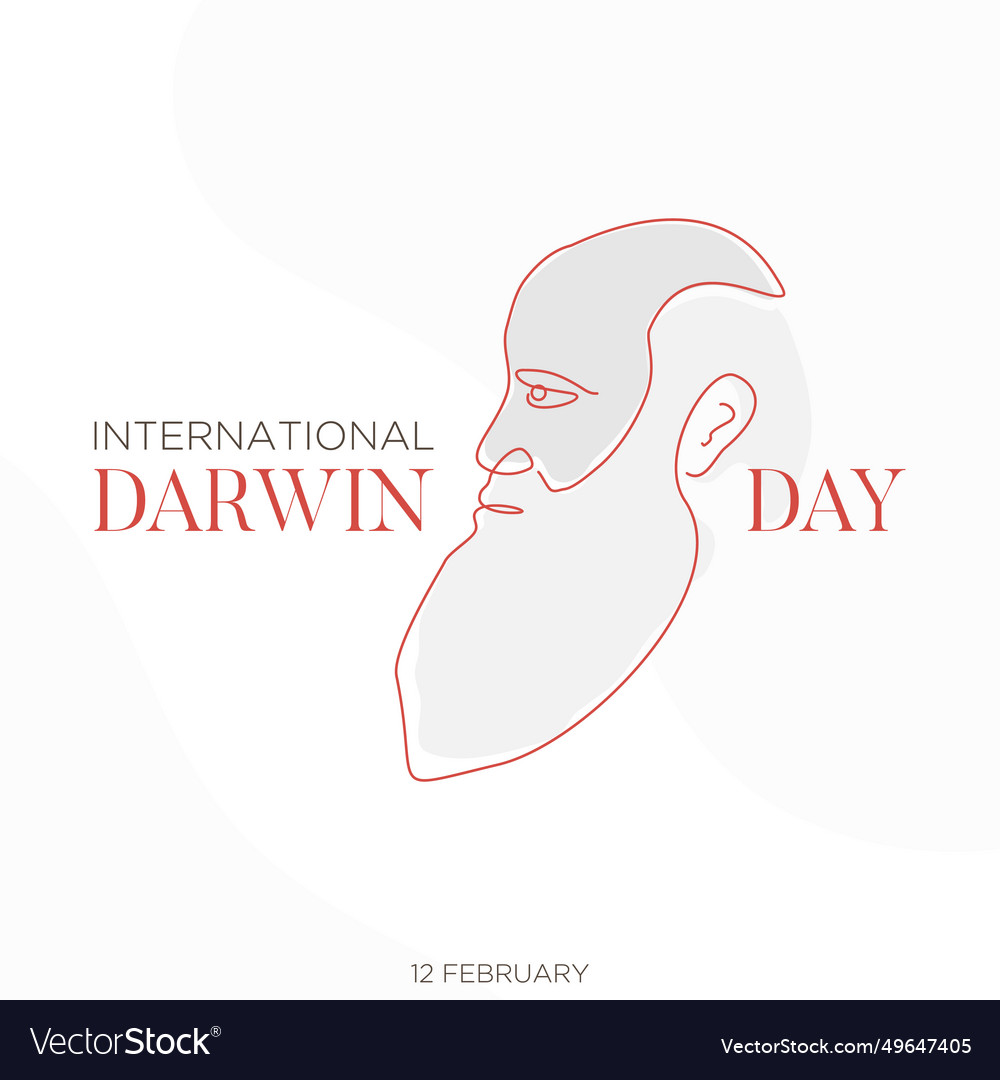 International darwin day of science and humanism Vector Image