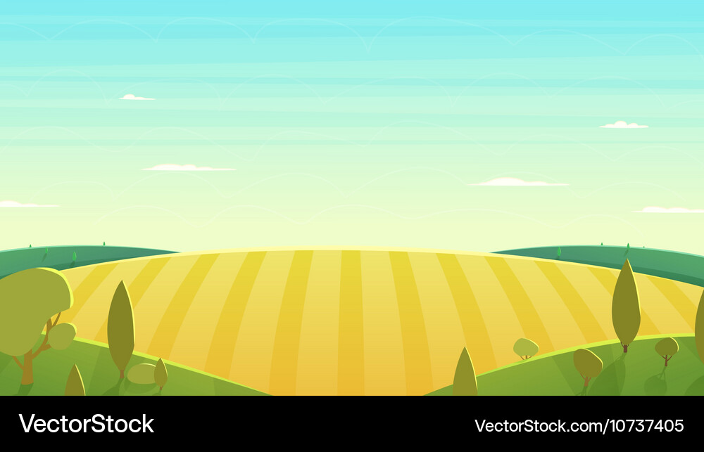 Natural landscape Cartoon Royalty Free Vector Image