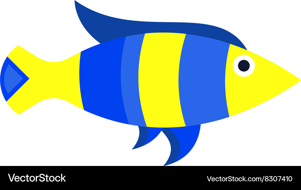 Abstract aquarium fish underwater nature Vector Image