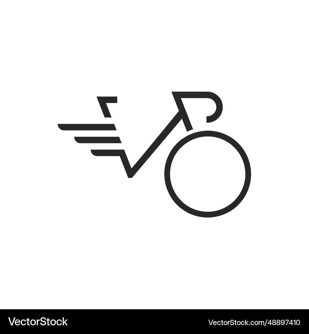 Bicycle logo icon for shop Royalty Free Vector Image