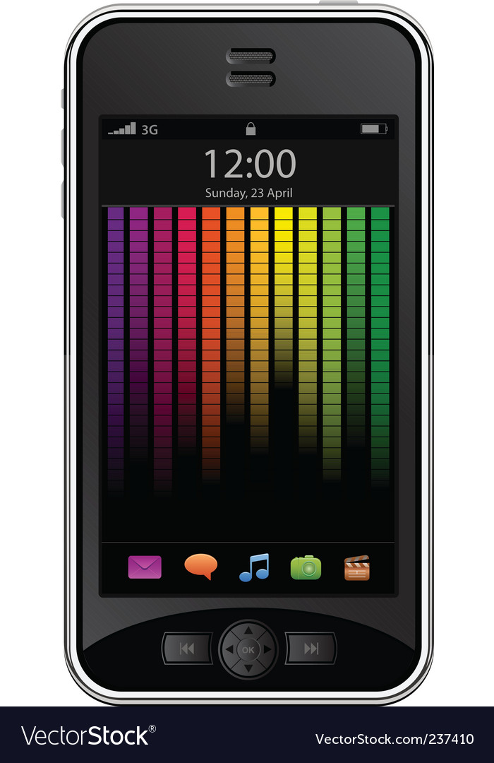 Mobile phone Royalty Free Vector Image - VectorStock