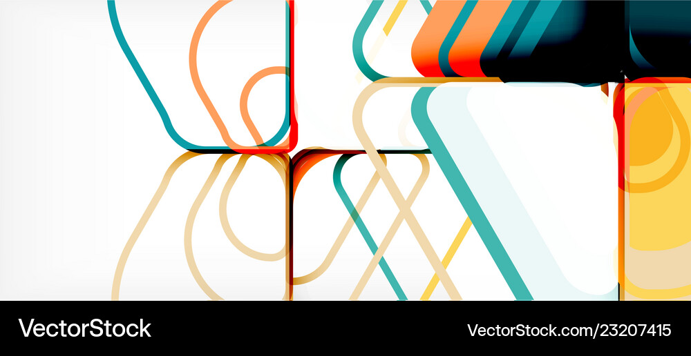 Abstract background multicolored geometric shapes Vector Image