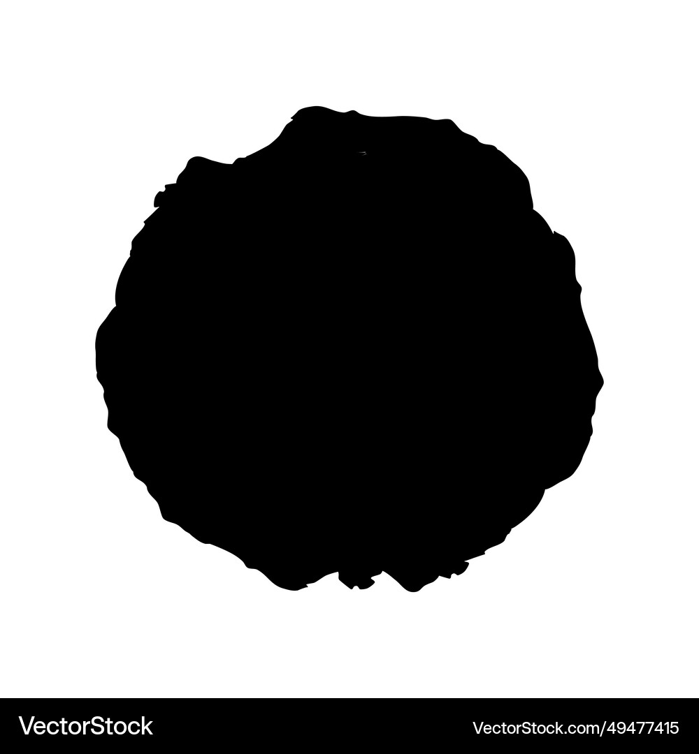Black paint ink brush stroke line or texture Vector Image