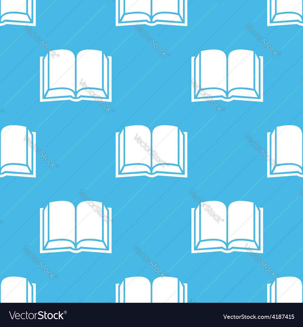 Book seamless pattern Royalty Free Vector Image