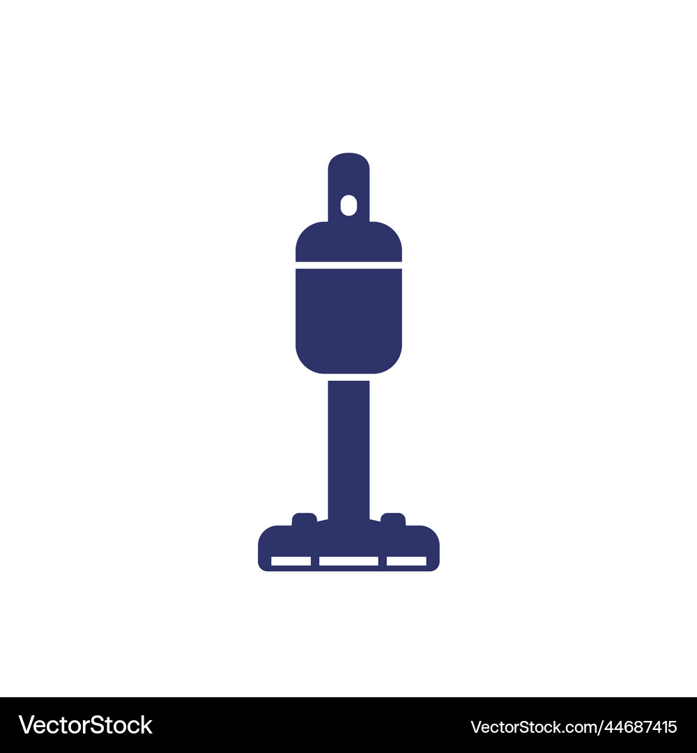 Cordless vacuum cleaner icon on white Royalty Free Vector