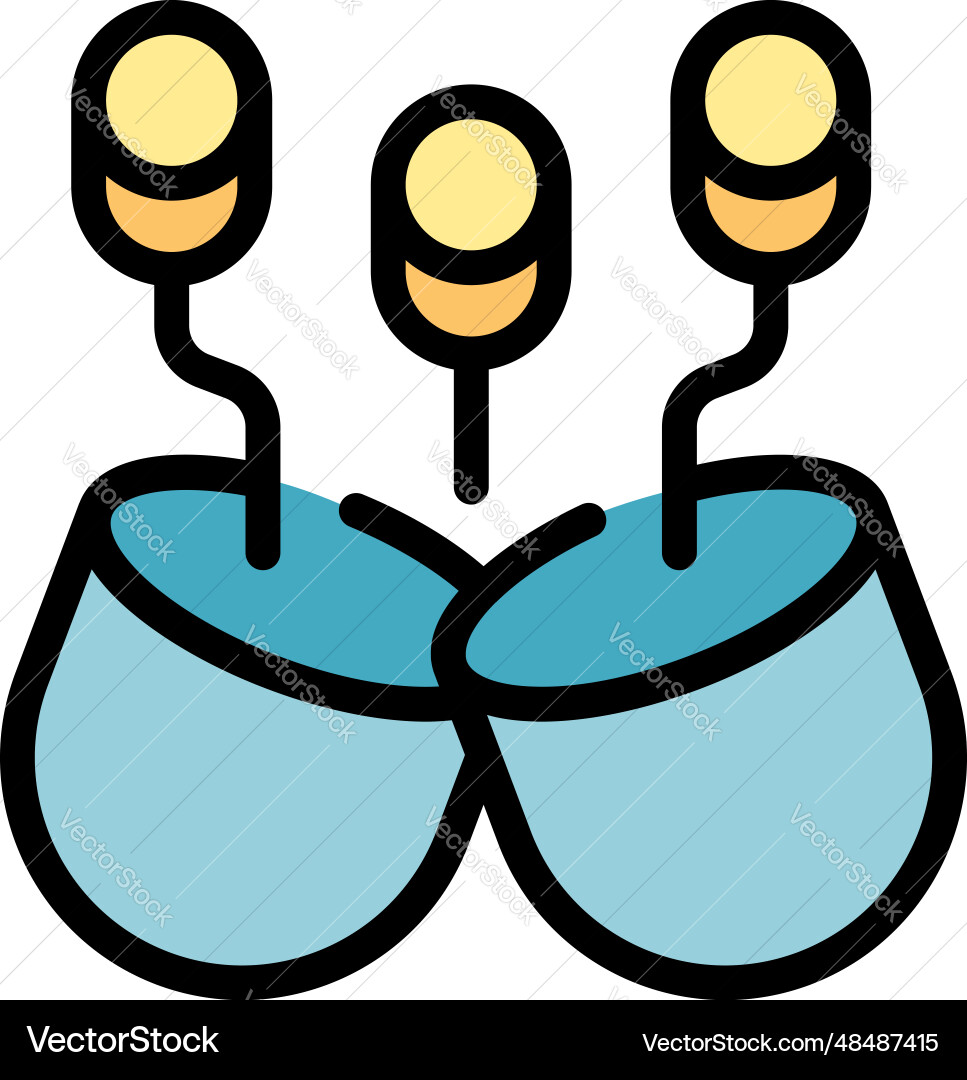 Enzymes Capsule Icon Flat Royalty Free Vector Image