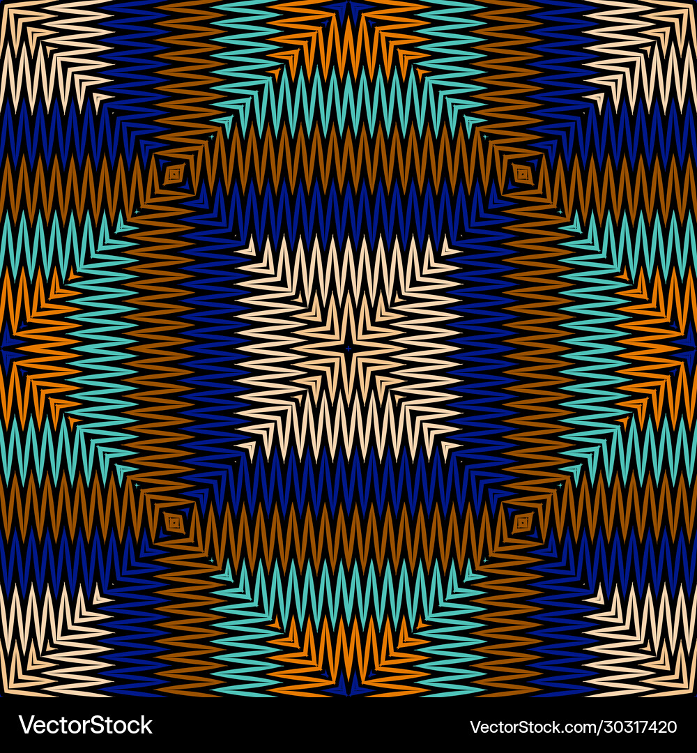 Chevron embroidery colorful seamless Royalty Free Vector