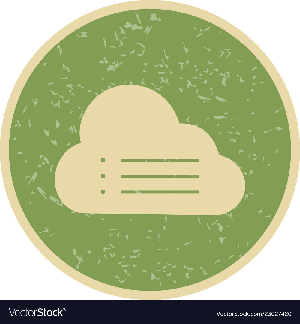 Cloud data icon Royalty Free Vector Image - VectorStock