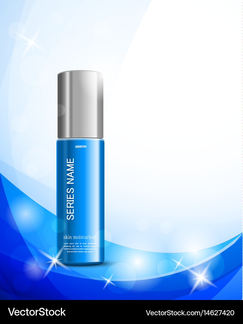 Skin moisturizer cosmetic design template Vector Image
