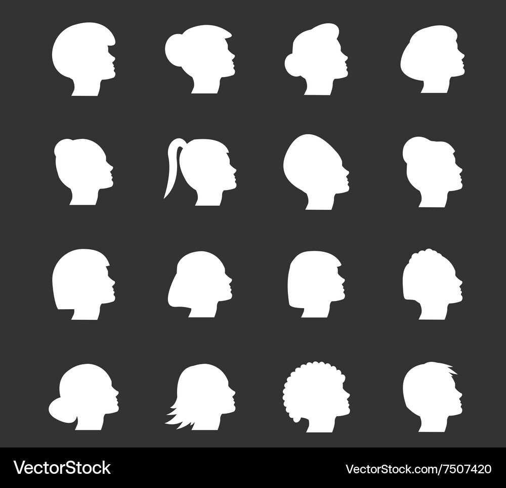 Woman icons set Royalty Free Vector Image - VectorStock