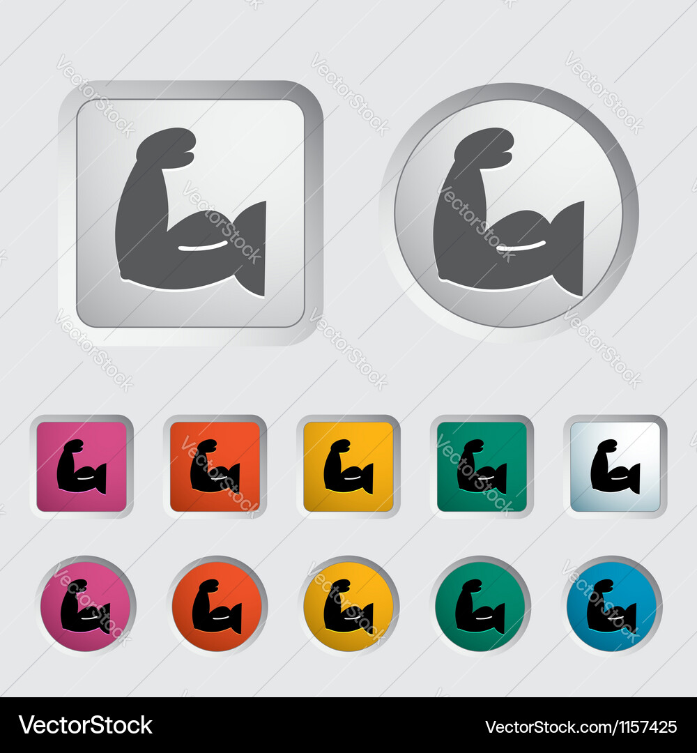 Bodybuilding Icon - Muscle Strength Royalty Free Vector