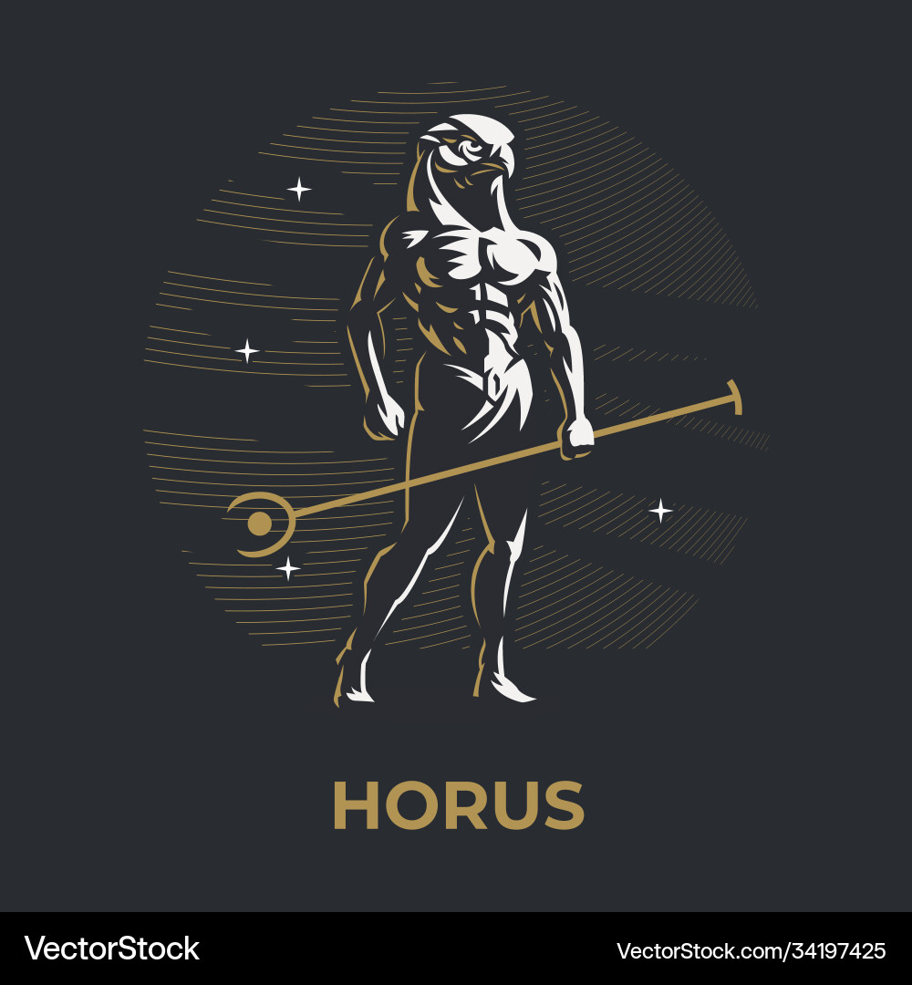 Egyptian god horus Royalty Free Vector Image - VectorStock