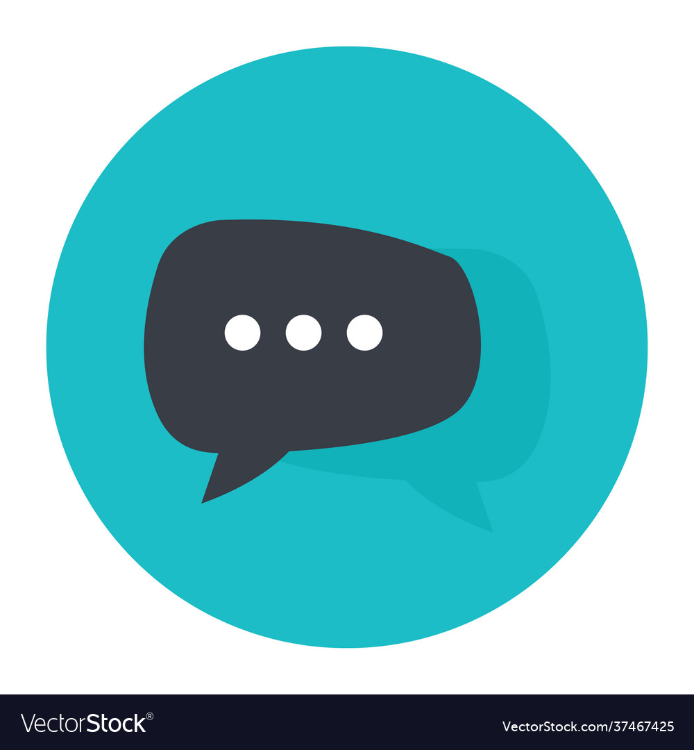 Message bubble Royalty Free Vector Image - VectorStock