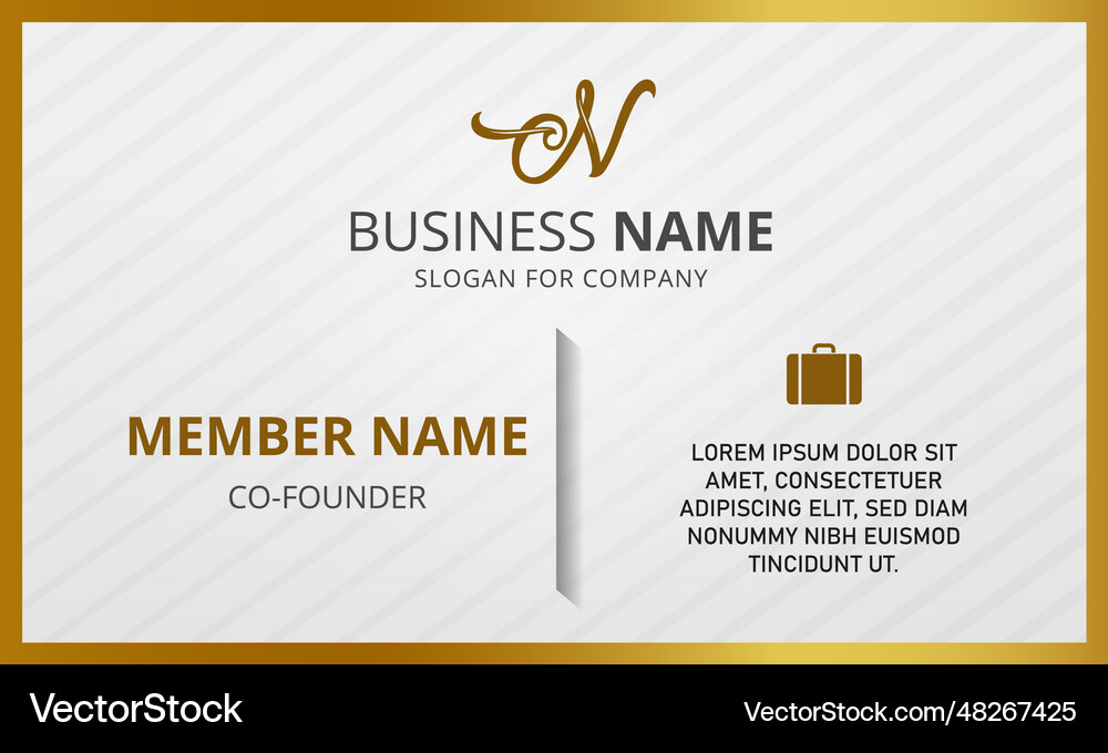 Modern simple business background with stripes Vector Image