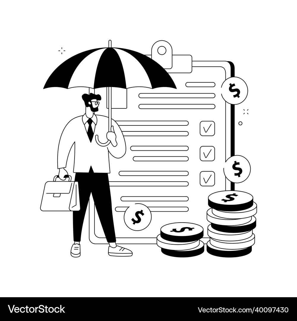 Employment insurance abstract concept Royalty Free Vector