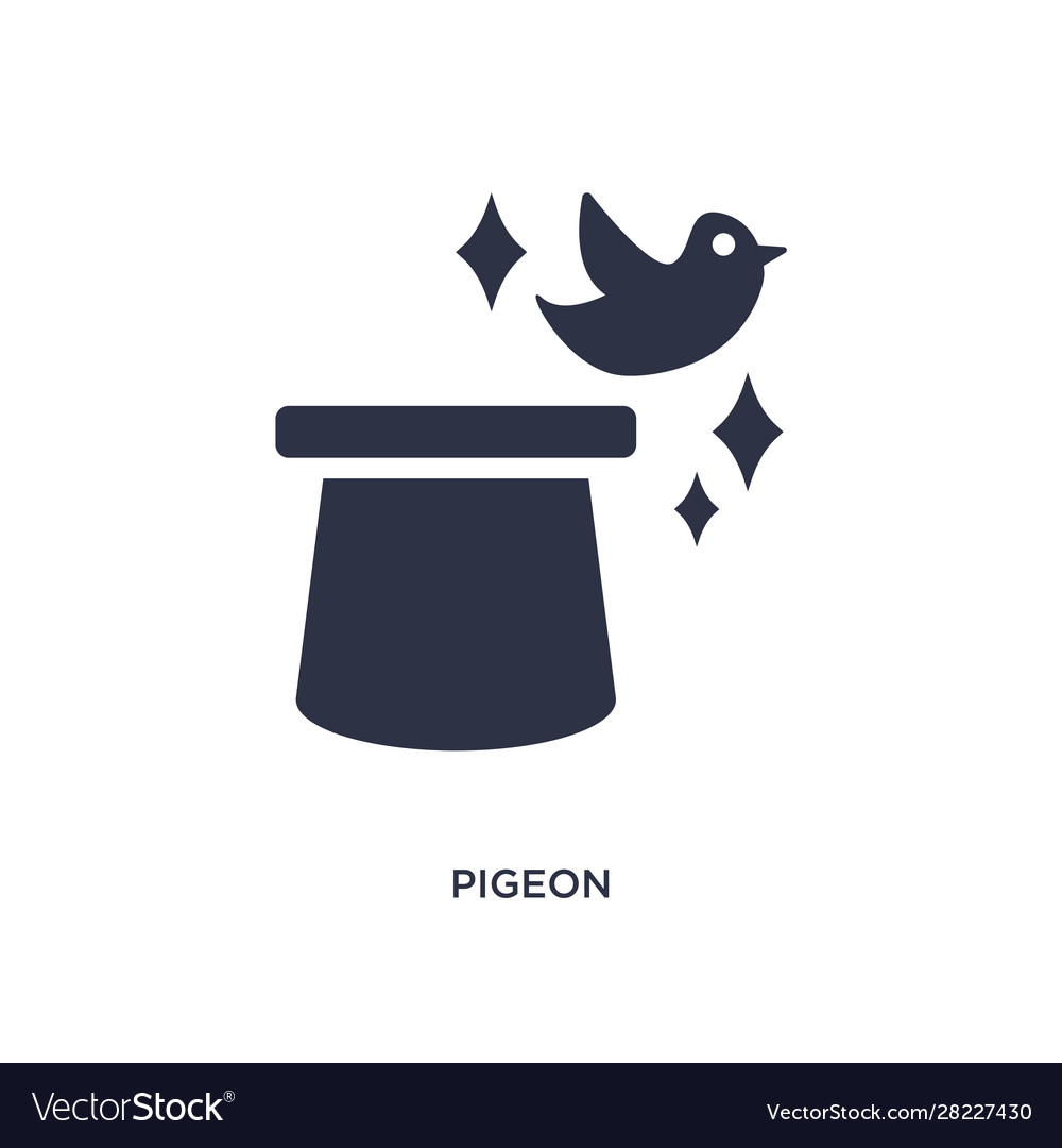 Pigeon icon on white background simple element Vector Image