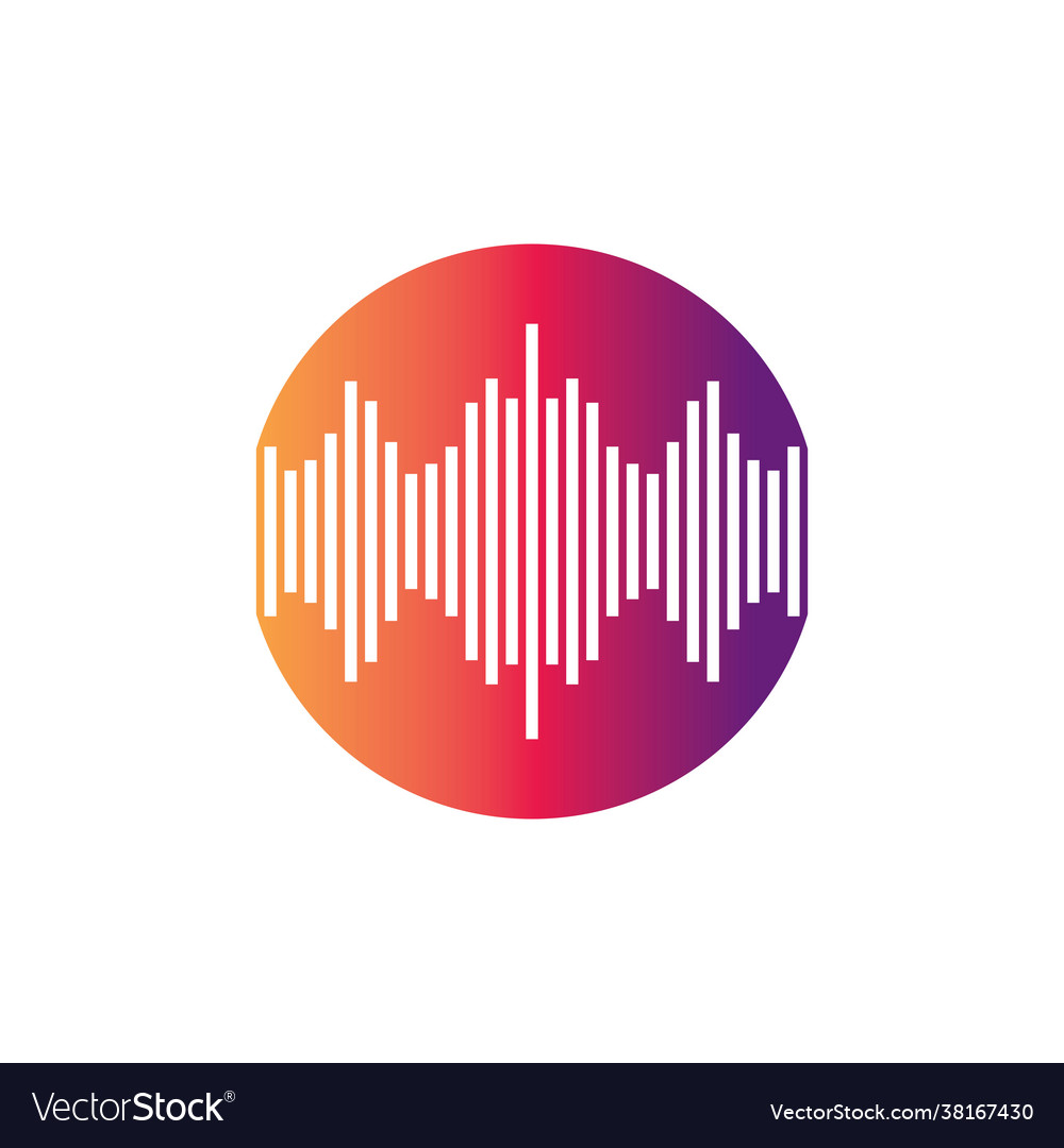 Sound waves Royalty Free Vector Image - VectorStock