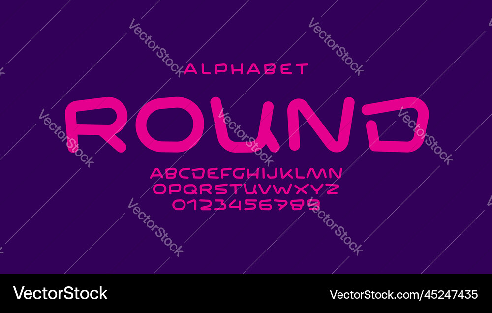 Abstract alphabet font art typography for designs Vector Image