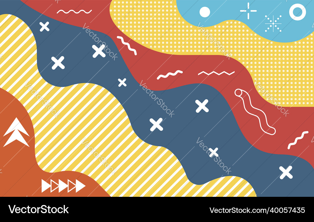 Creative children cartoon color splash background Vector Image