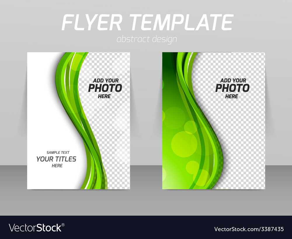 Flyer template Royalty Free Vector Image - VectorStock