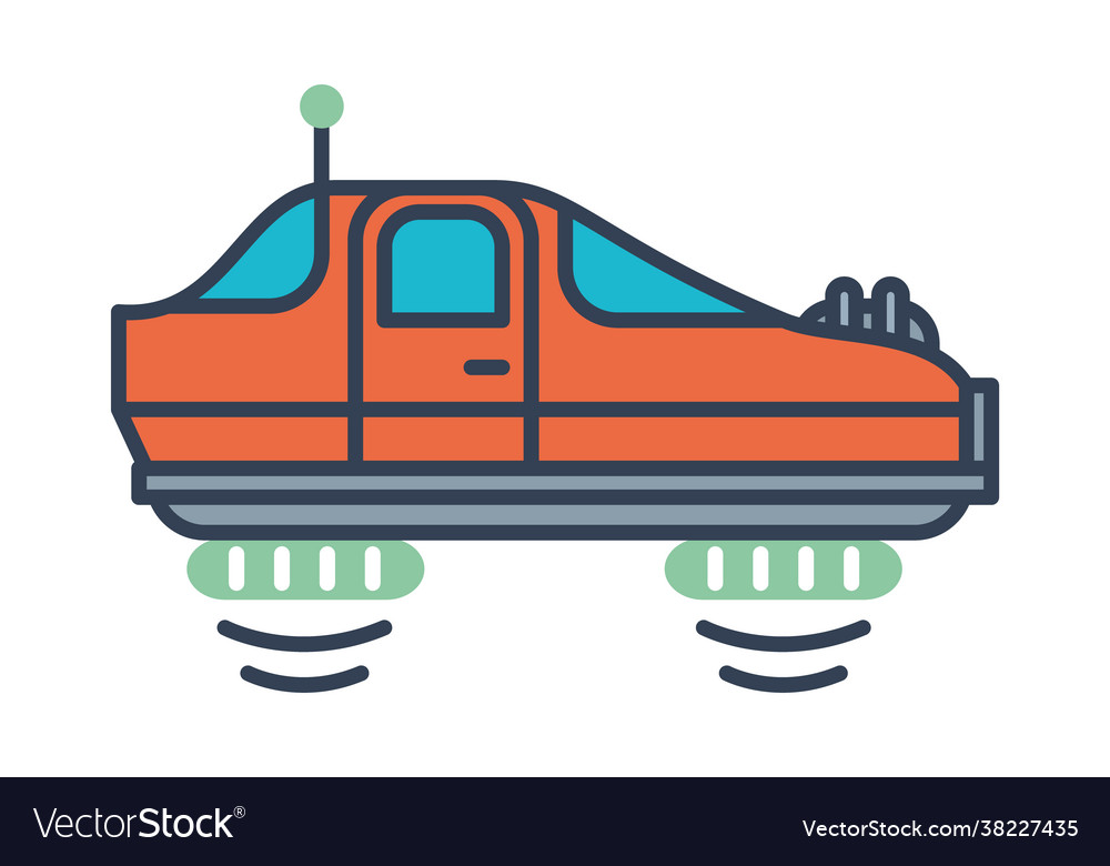 Hover car icon Royalty Free Vector Image - VectorStock