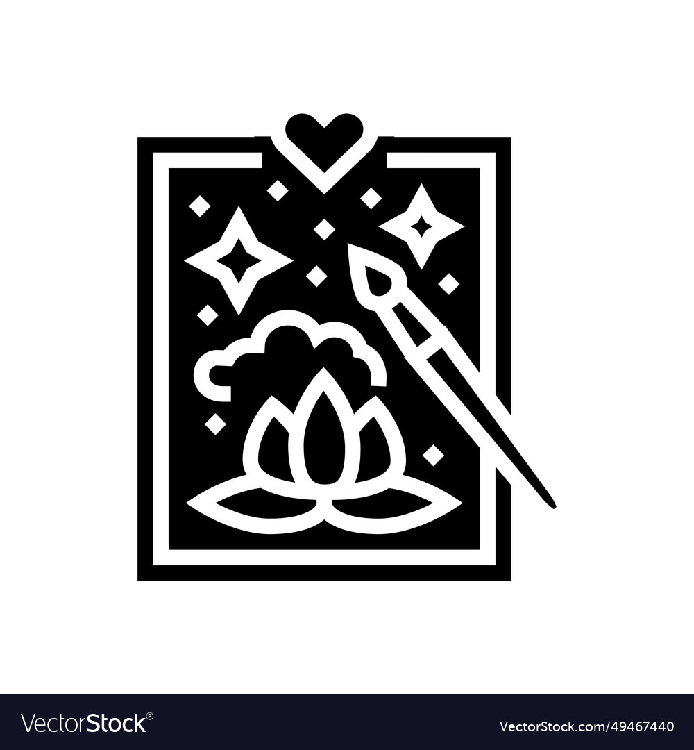 Art therapy mental health glyph icon Royalty Free Vector Art therapy mental health glyph icon Royalty Free Vector