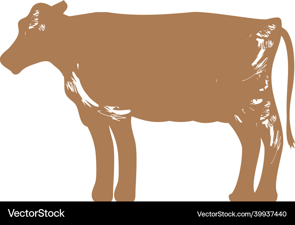 Cow farm animal Royalty Free Vector Image - VectorStock