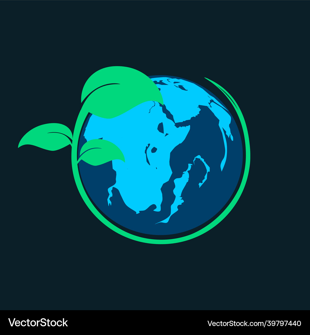 Eco environment safe earth and ecology icon Vector Image