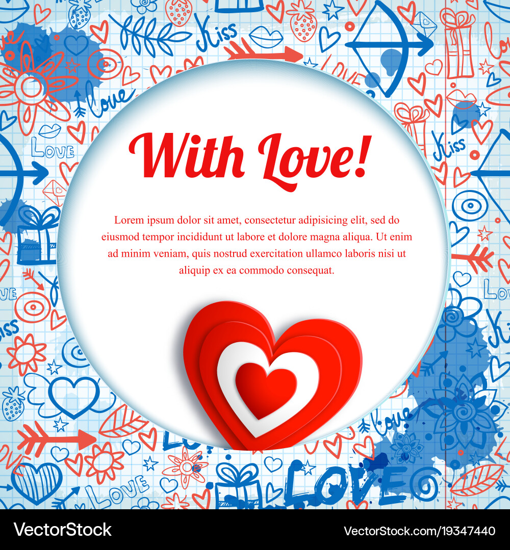 Elegant lovely poster Royalty Free Vector Image