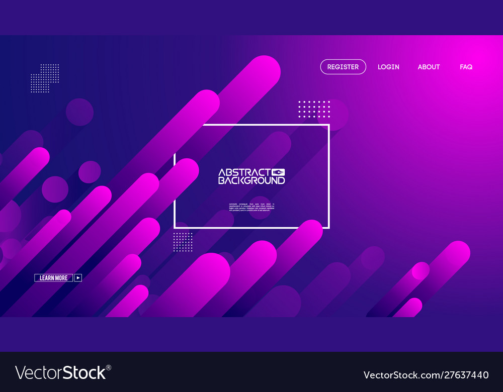 Geometric background flat layout template Vector Image