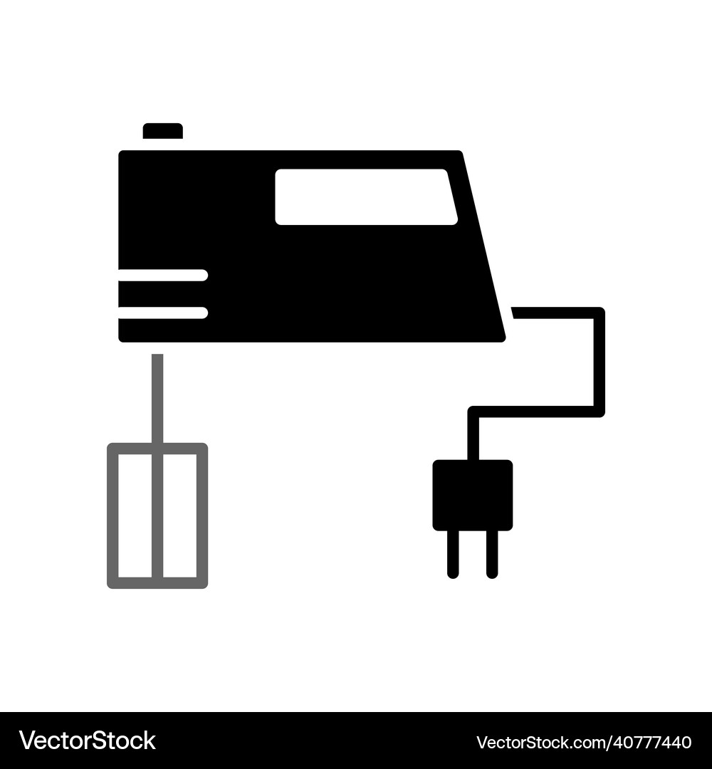 Graphic of mixer icon Royalty Free Vector Image