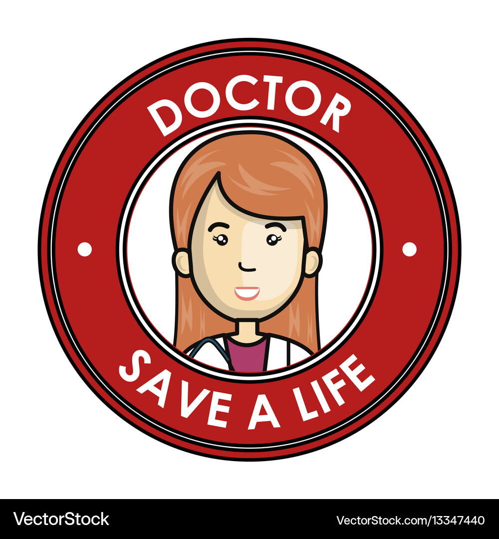 Health professional avatar character Royalty Free Vector