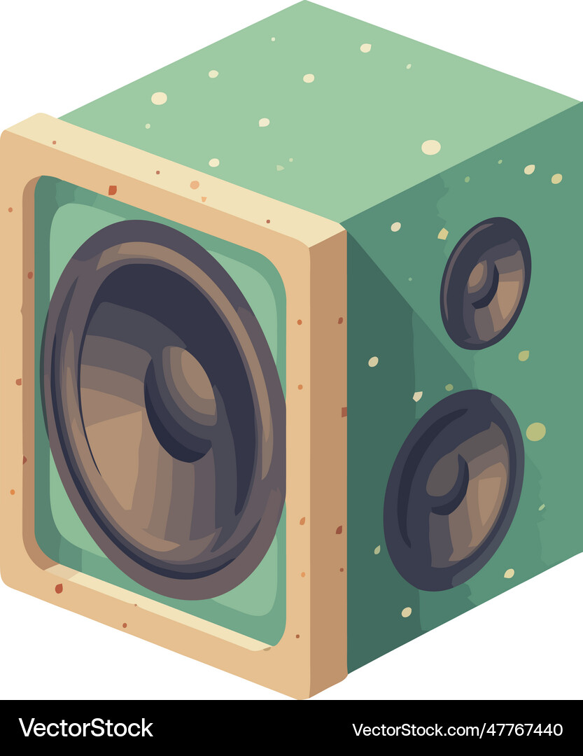 Modern speaker equipment audio music Royalty Free Vector