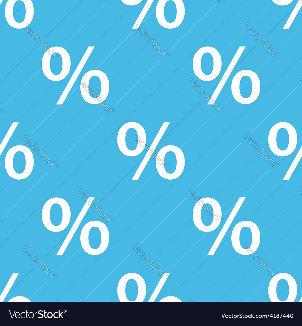Percent seamless pattern Royalty Free Vector Image