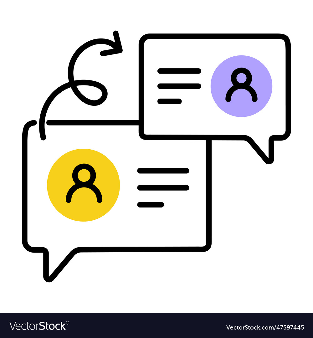 Chat bubbles Royalty Free Vector Image - VectorStock