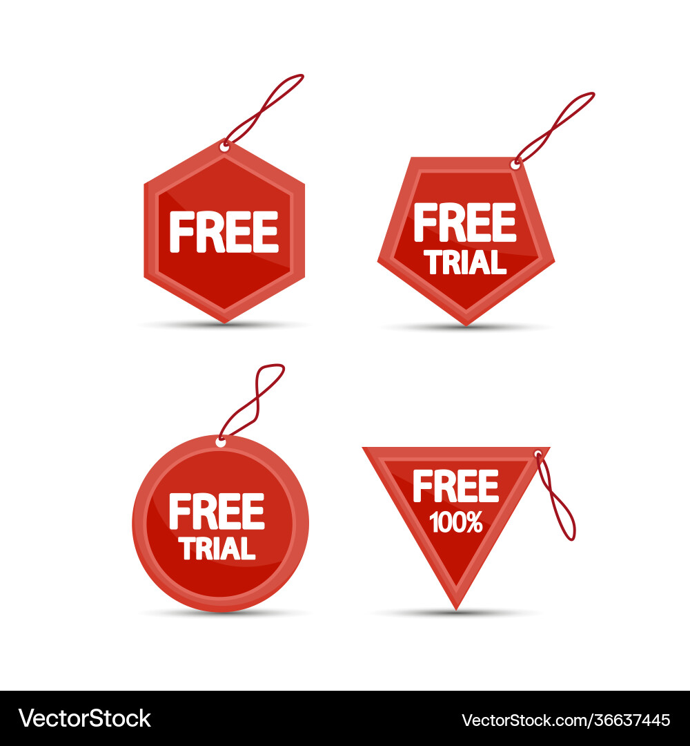 Free tags website elements Royalty Free Vector Image