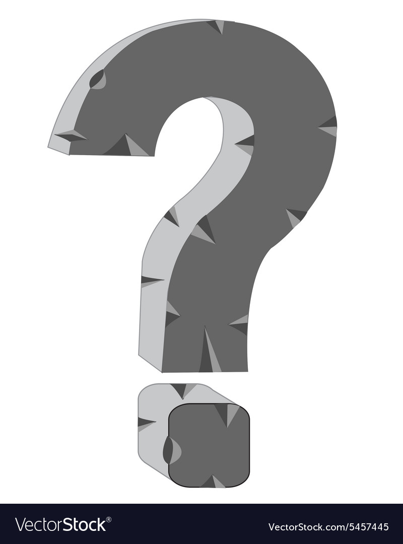 Interrogative sign Royalty Free Vector Image - VectorStock