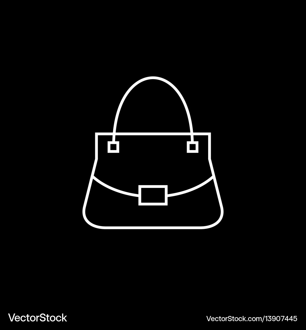 Woman bag icon Royalty Free Vector Image - VectorStock