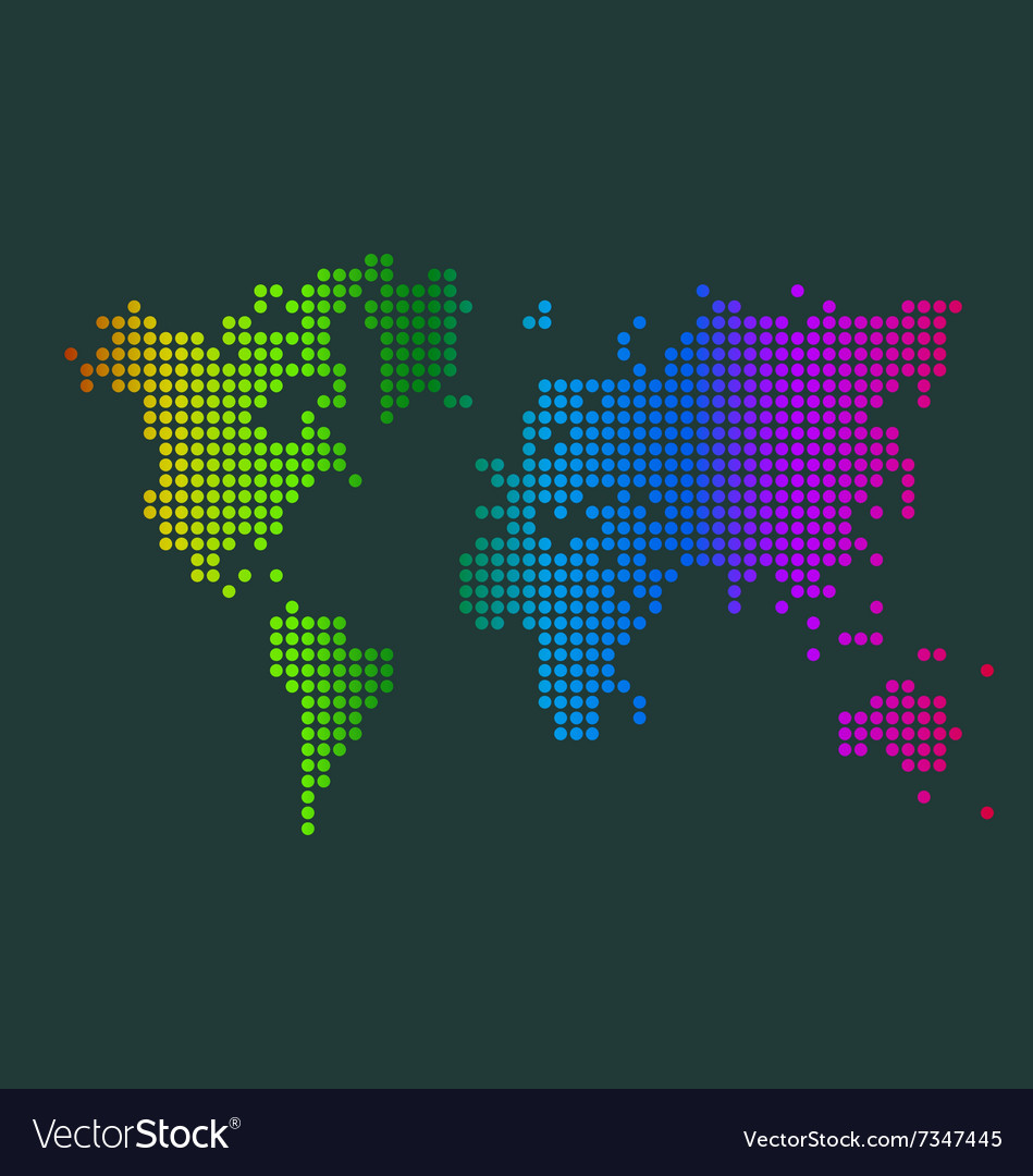 World map Royalty Free Vector Image - VectorStock